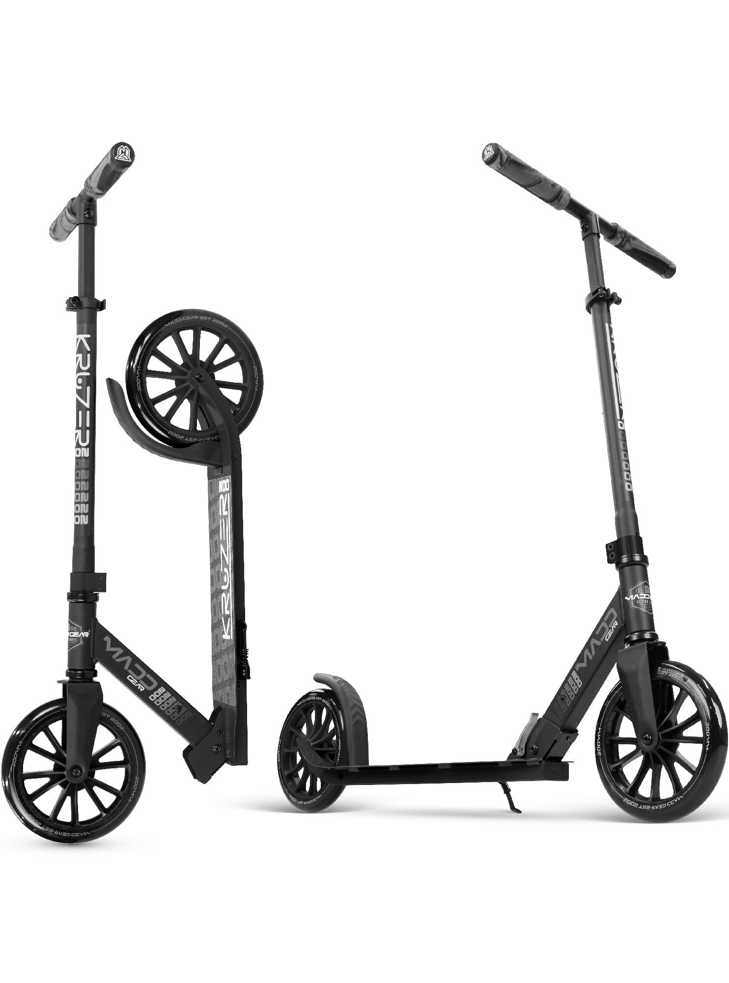 Madd Gear Kruzer 200 Folding Commuter Scooter - Black
